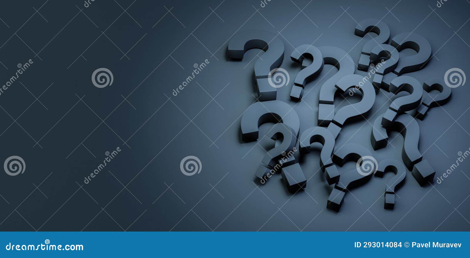 Problem, Solution, Confusion Counseling. Pile of Black Question Mark ...