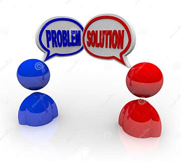 Problem and Solution Customer Support Service Help Stock Illustration ...