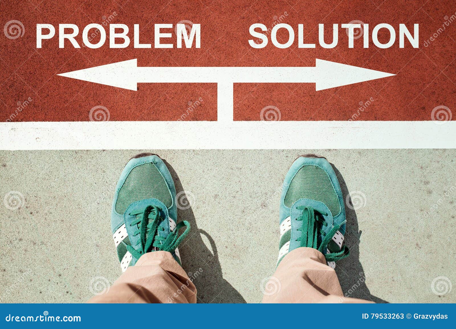 Problem or Solution Dilemma Stock Image - Image of decision, finish ...