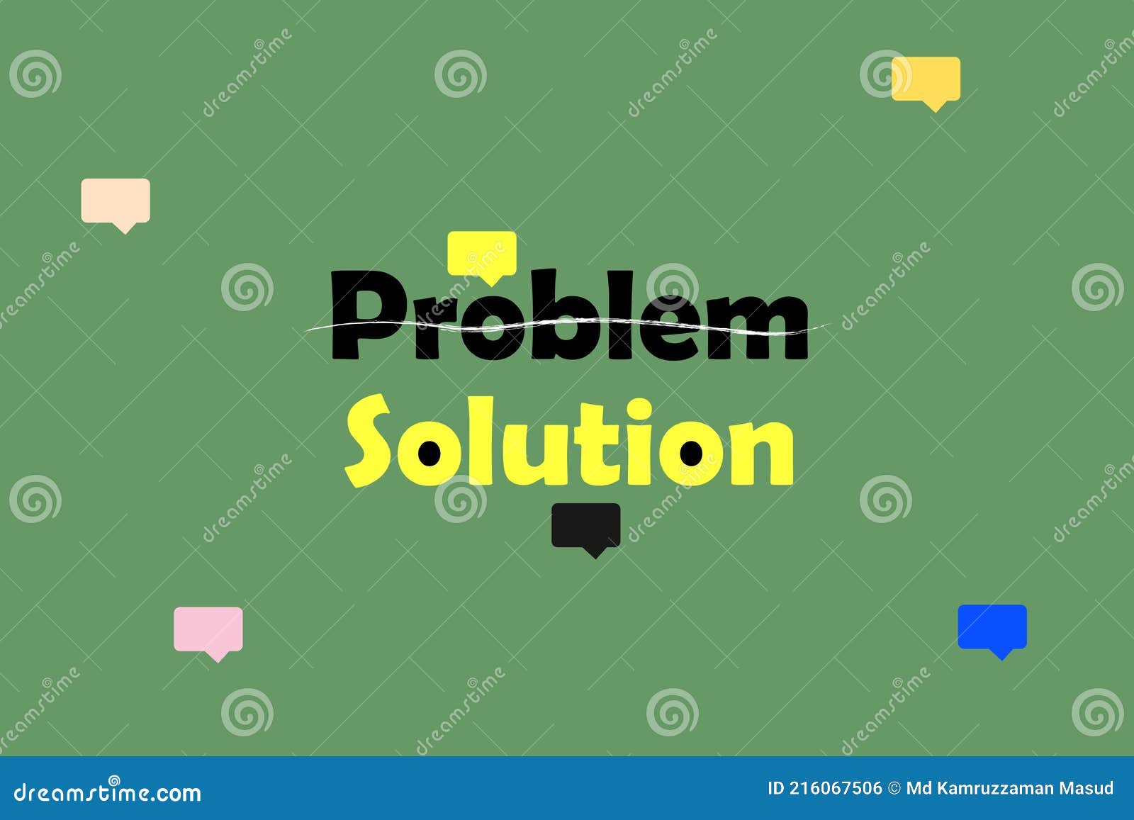 Problem Solution Notice or Banner for Office or Institute. Simple ...