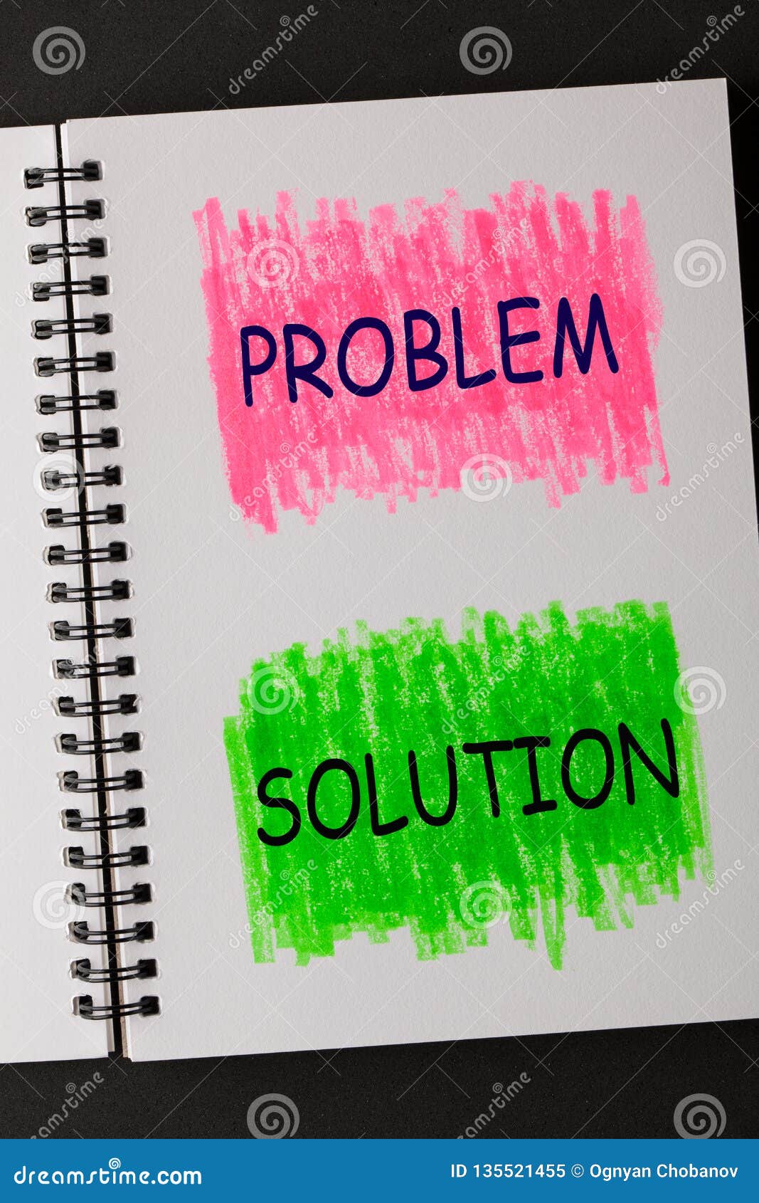 Problem and Solution stock image. Image of opportunity - 135521455