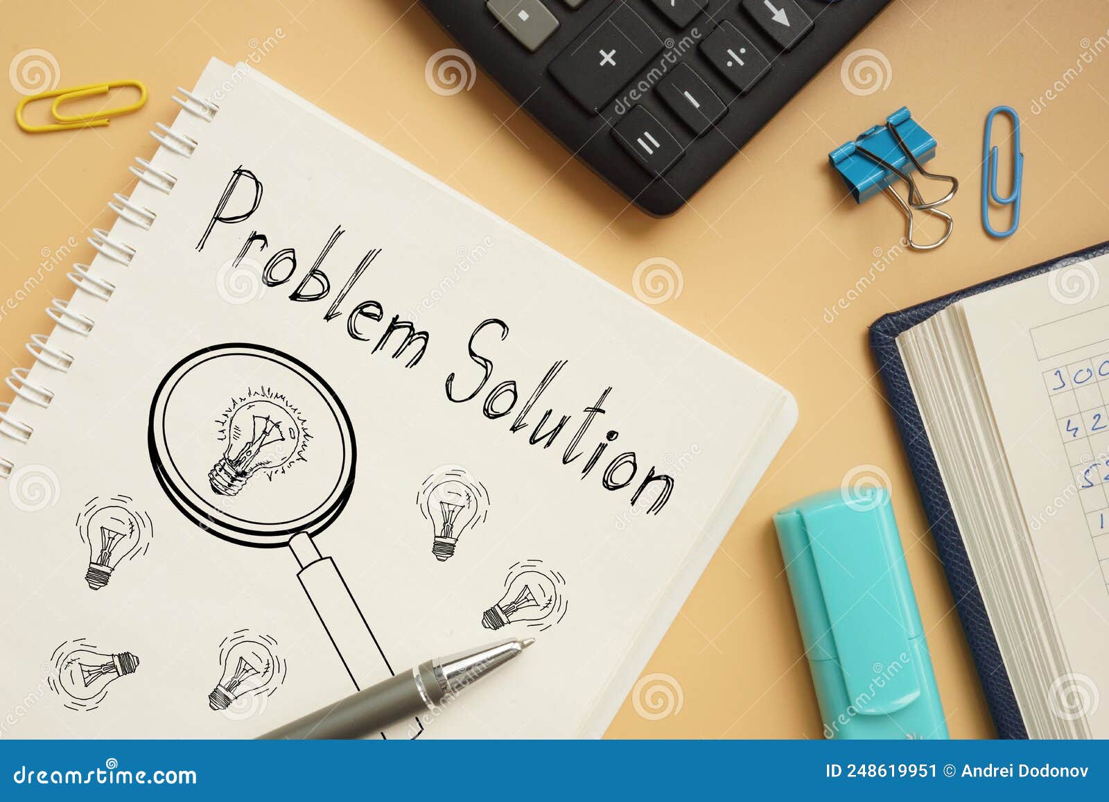 Problem Solution is Shown Using the Text Stock Image - Image of ...
