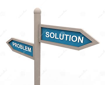 Problem and solution sign stock illustration. Illustration of choice ...