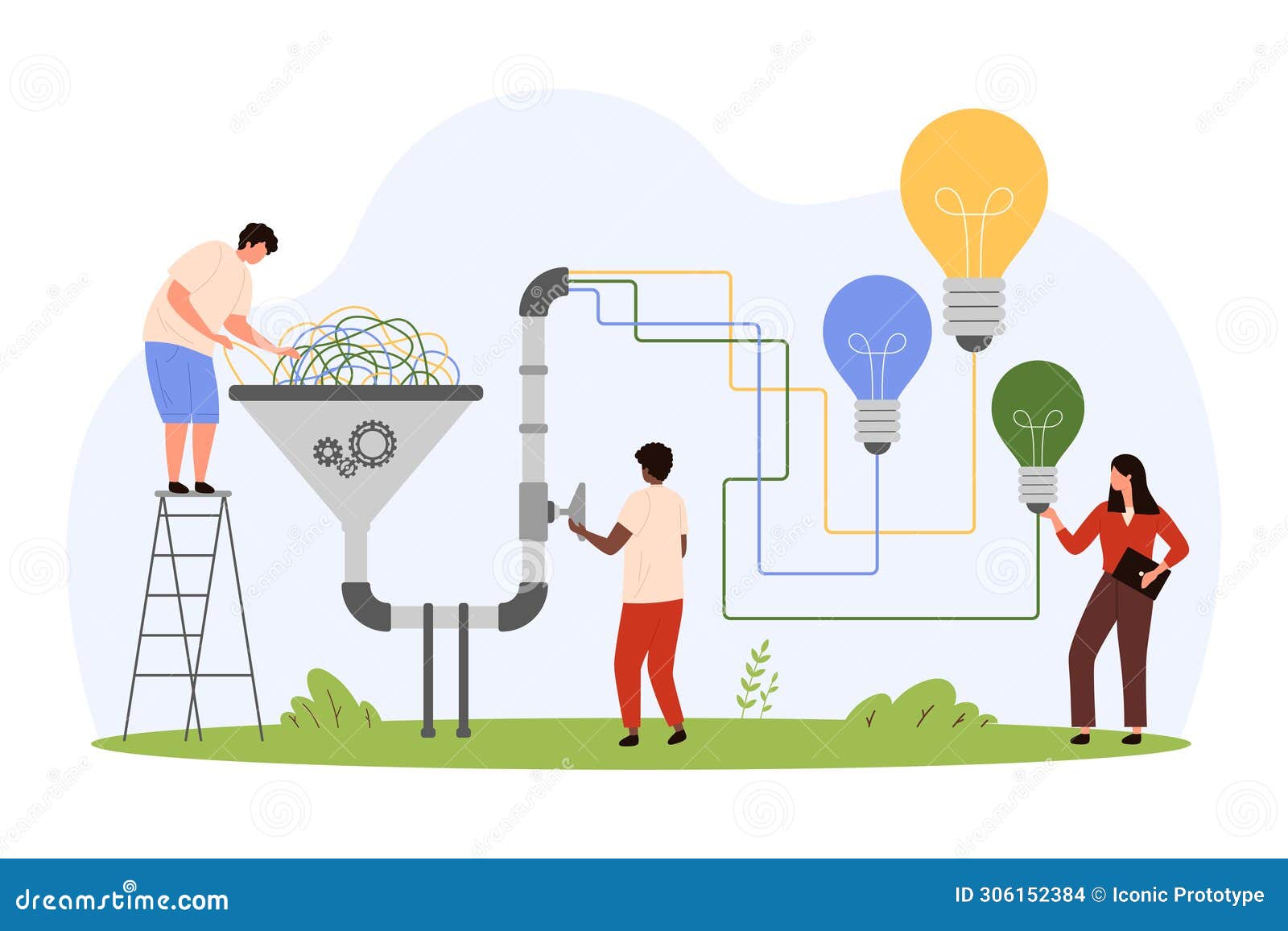 Problem Solution by Simplify Method, from Complex To Easy, Tiny People ...