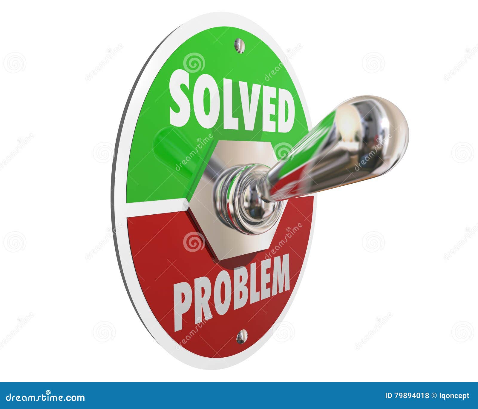 Problem Solution Solved Switch on Fix Repair Stock Illustration ...