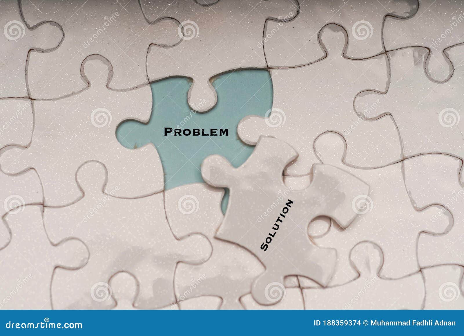 Problem and Solution Wordings on Puzzle Pieces Stock Photo - Image of ...