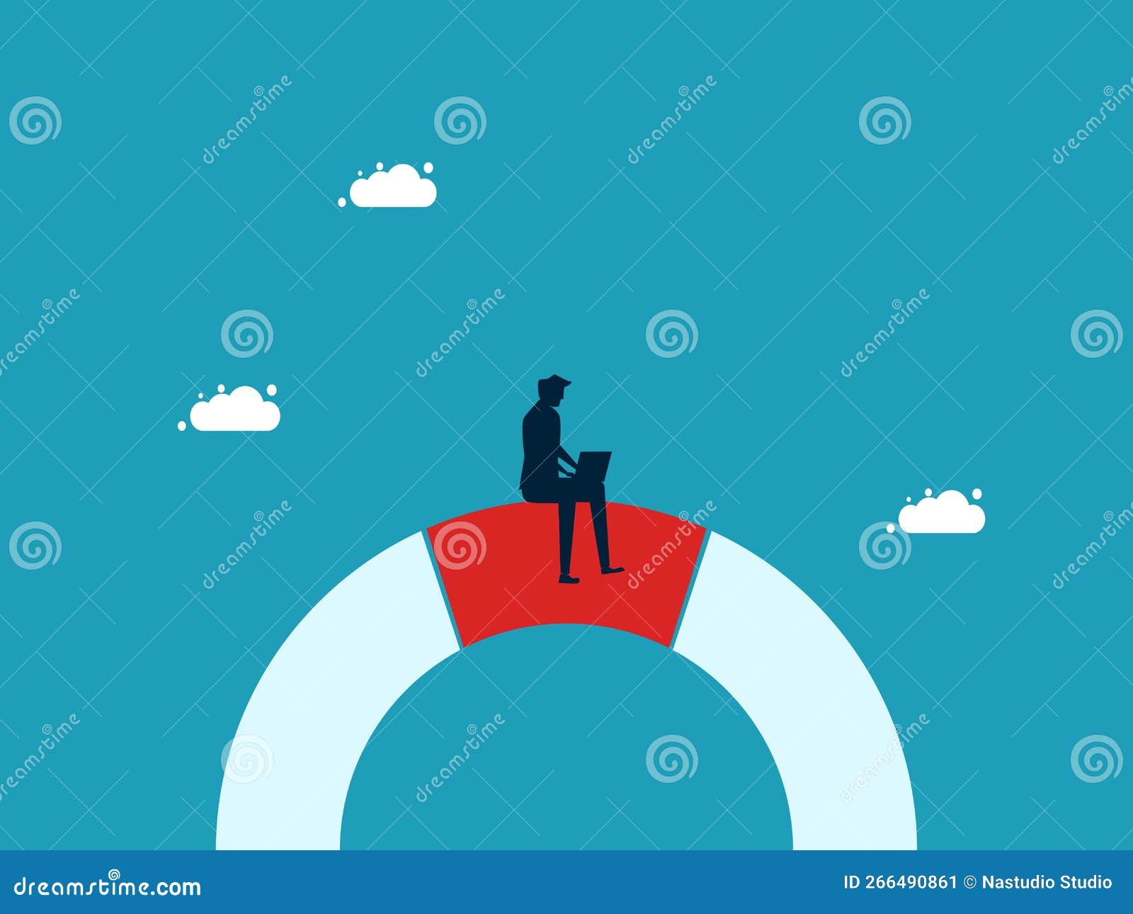 Problem Solved Successfully. Businessman Successfully Connects Missing ... Problem Solved Successfully. Businessman Successfully Connects Missing ...
