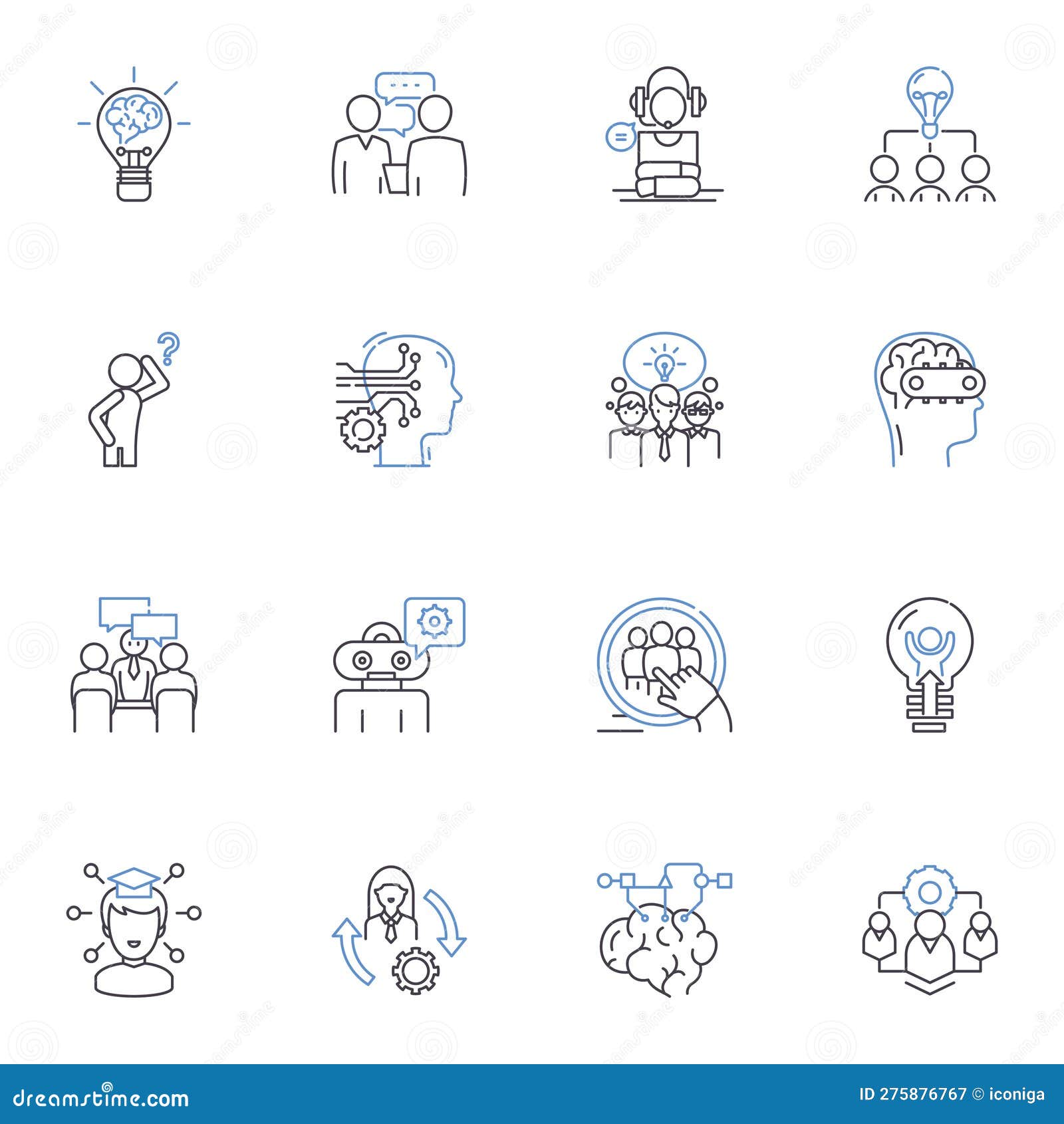 Problem Solvers Line Icons Collection. Innovators, Analytical ... Problem Solvers Line Icons Collection. Innovators, Analytical ...