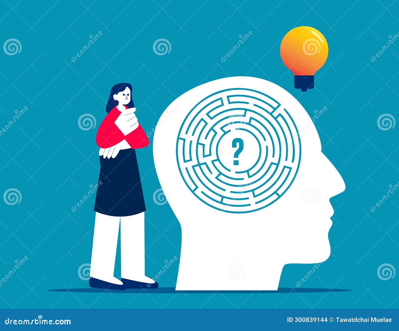 Problem Solving. Business Generating Vector Illustration Concept Stock ...