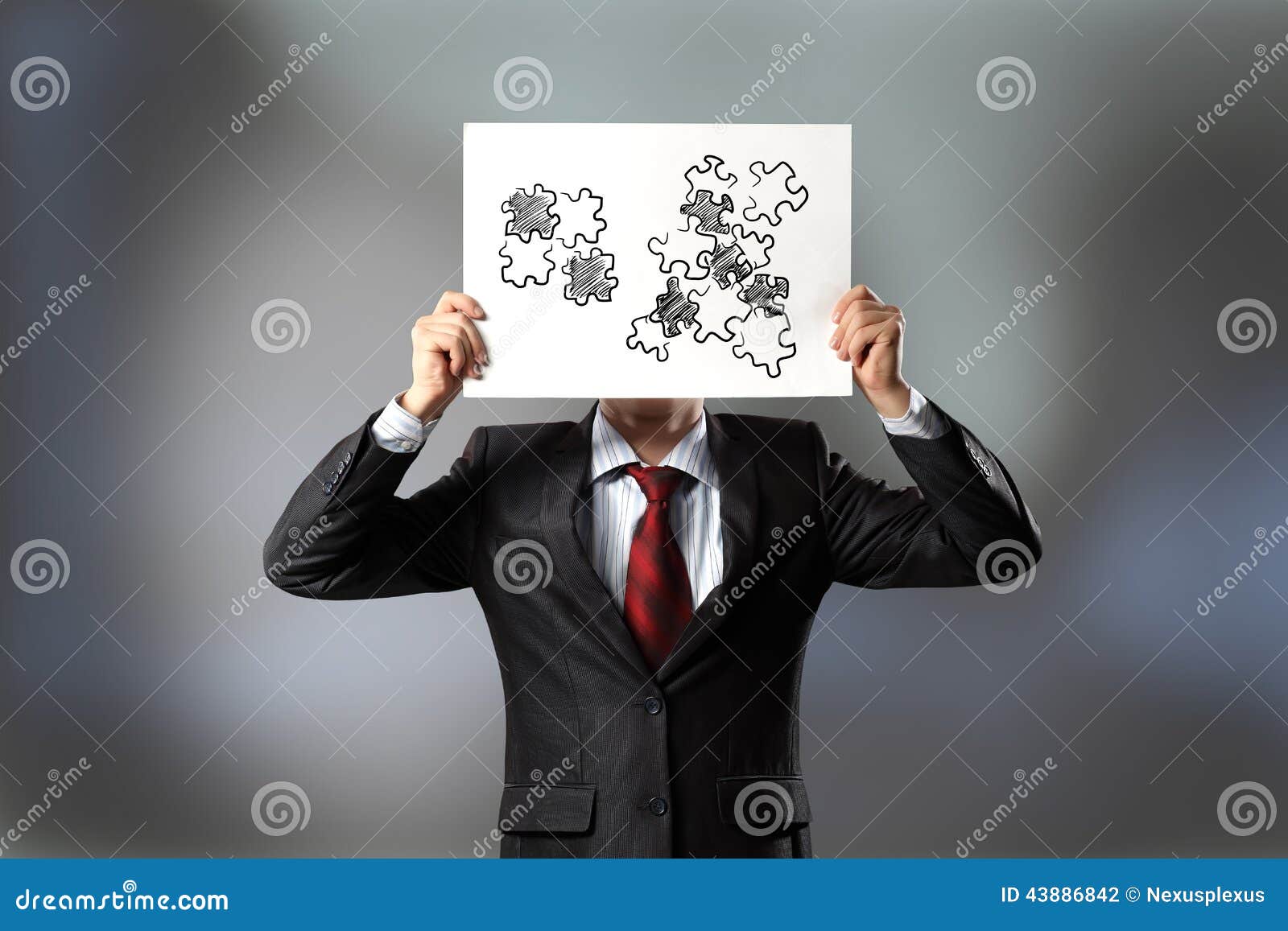 Problem solving stock photo. Image of headless, hiding - 43886842