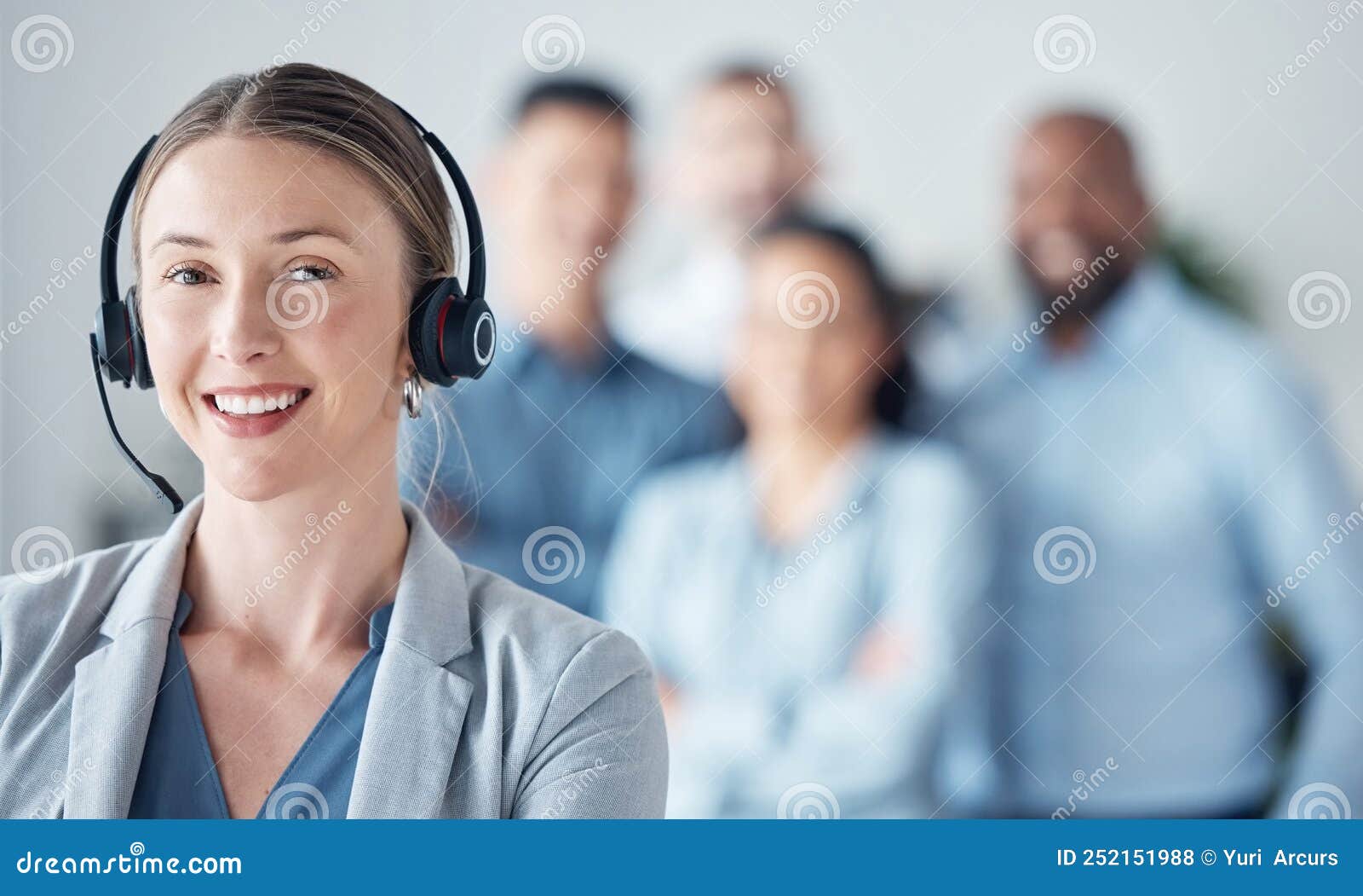 Problem Solving Comes Naturally To Customer Care Specialists. Portrait ...