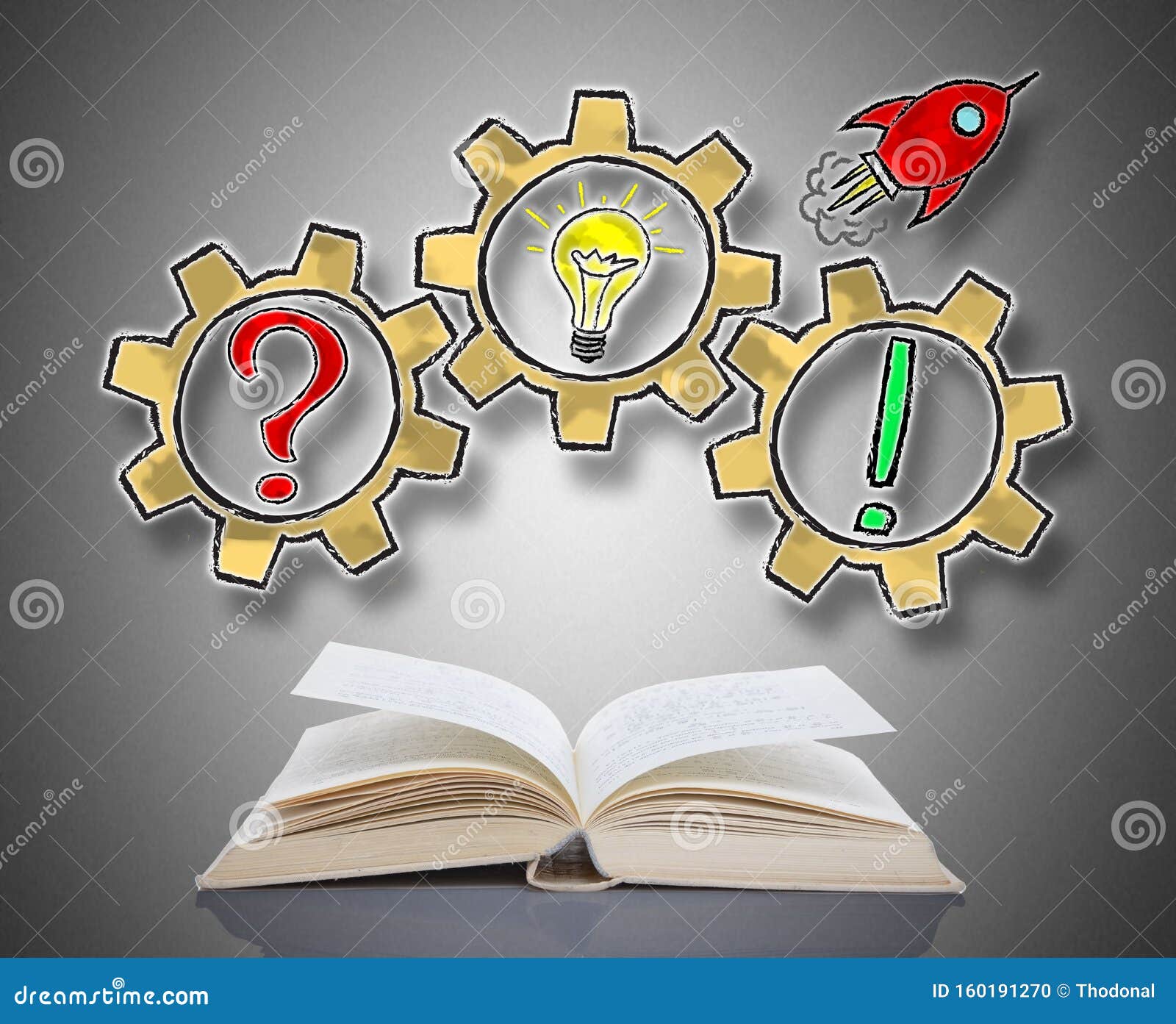 Problem Solving Concept Above a Book Stock Photo - Image of learning ...