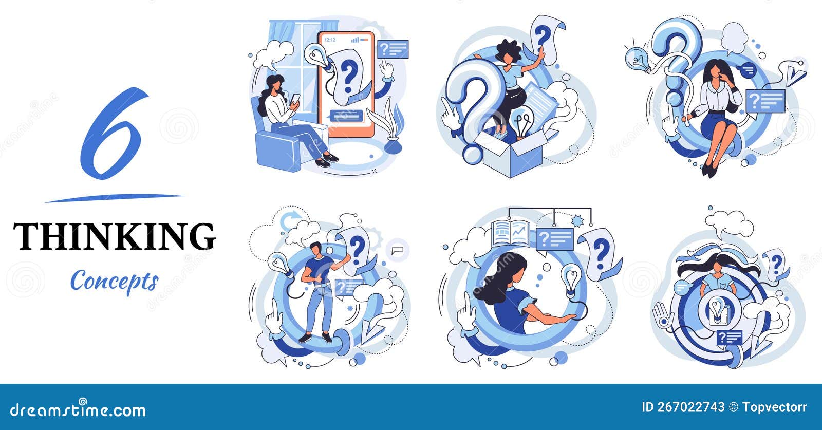 Problem Solving Concept, Man Wondering or Thinking, Planning or ...