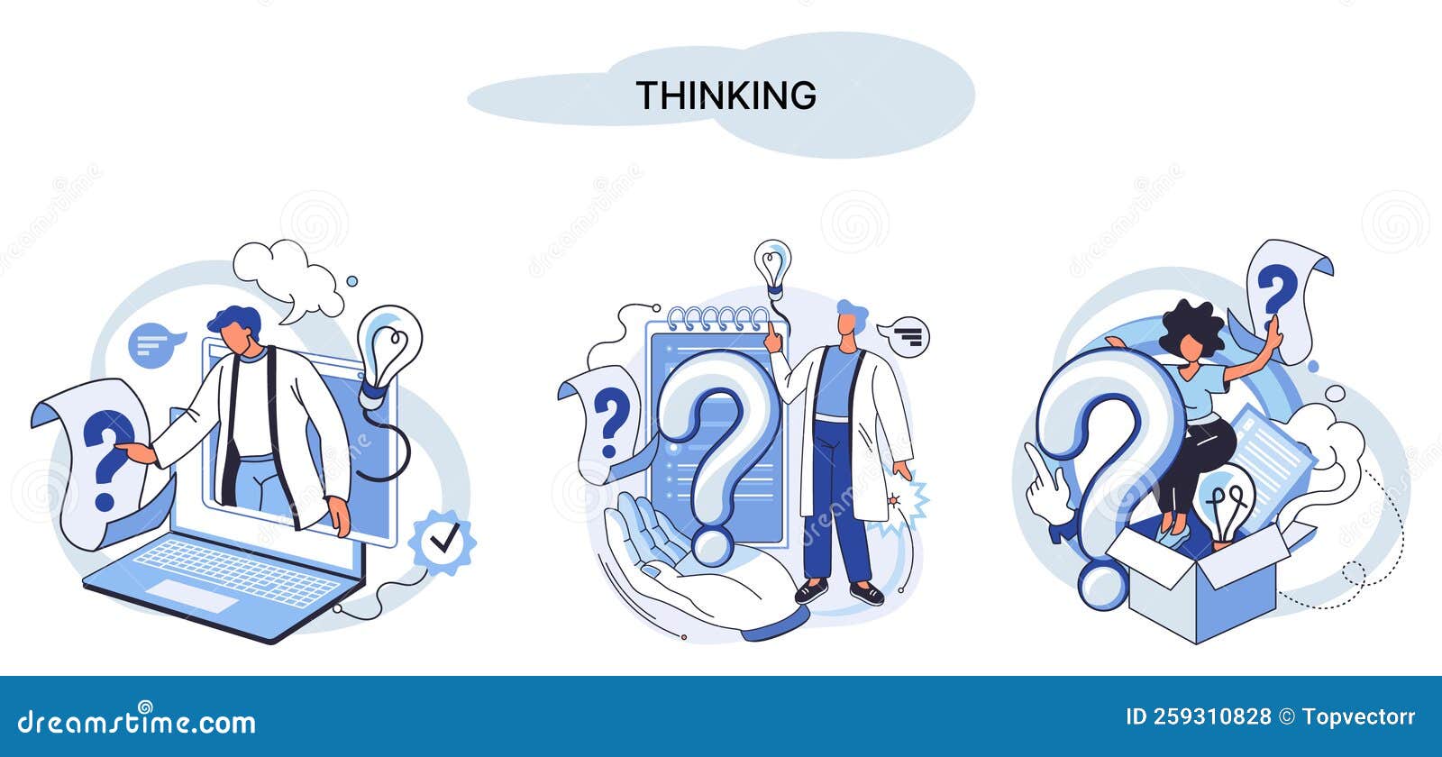 Problem Solving Concept, Man Wondering or Thinking, Planning or ...