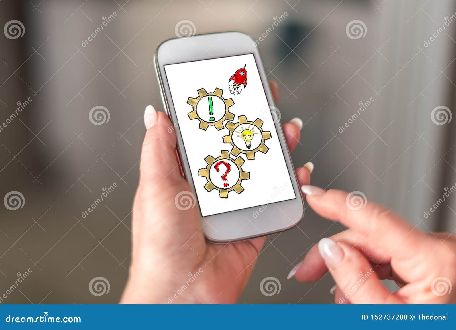 Problem Solving Concept on a Smartphone Stock Photo - Image of business ...