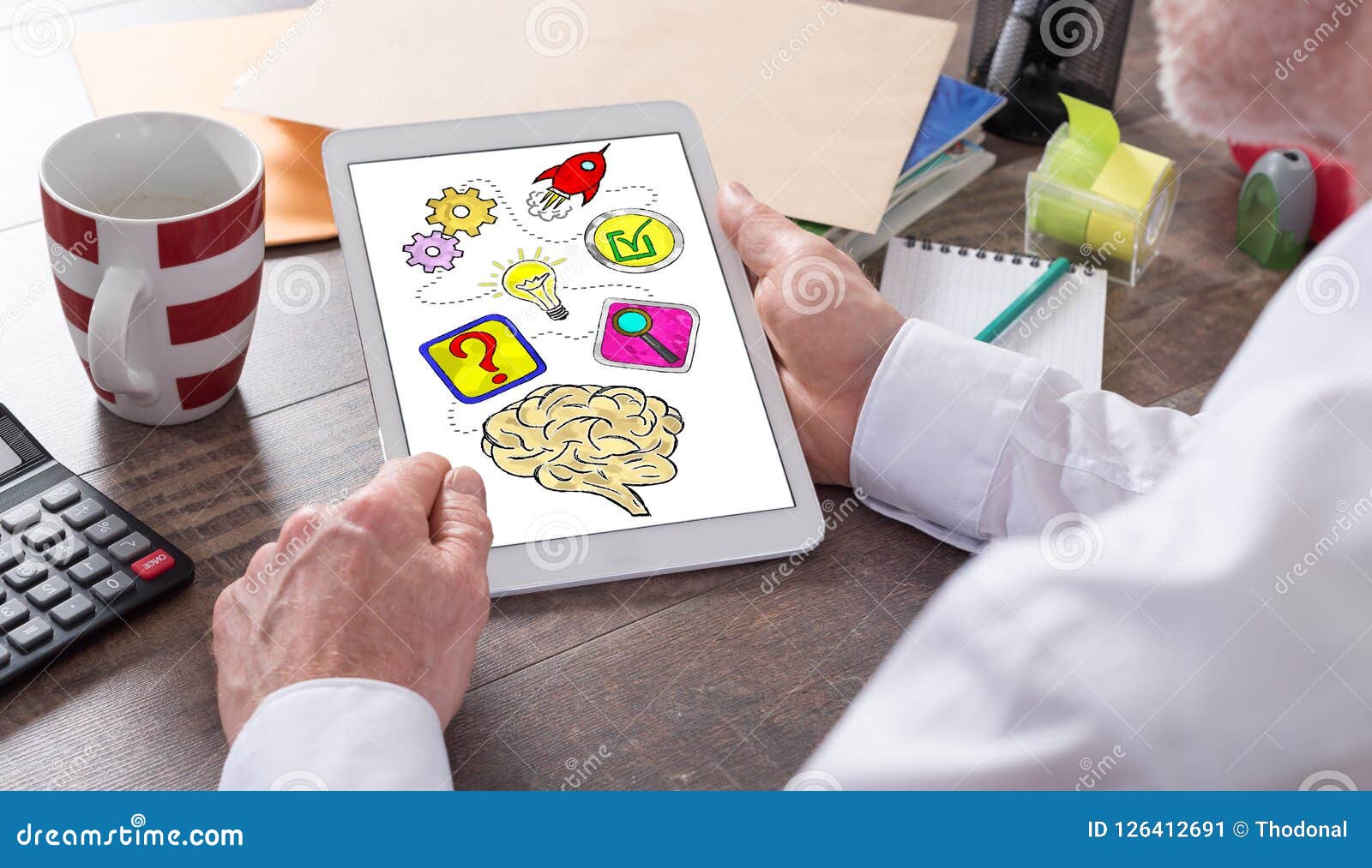 Problem Solving Concept on a Tablet Stock Image - Image of idea ...