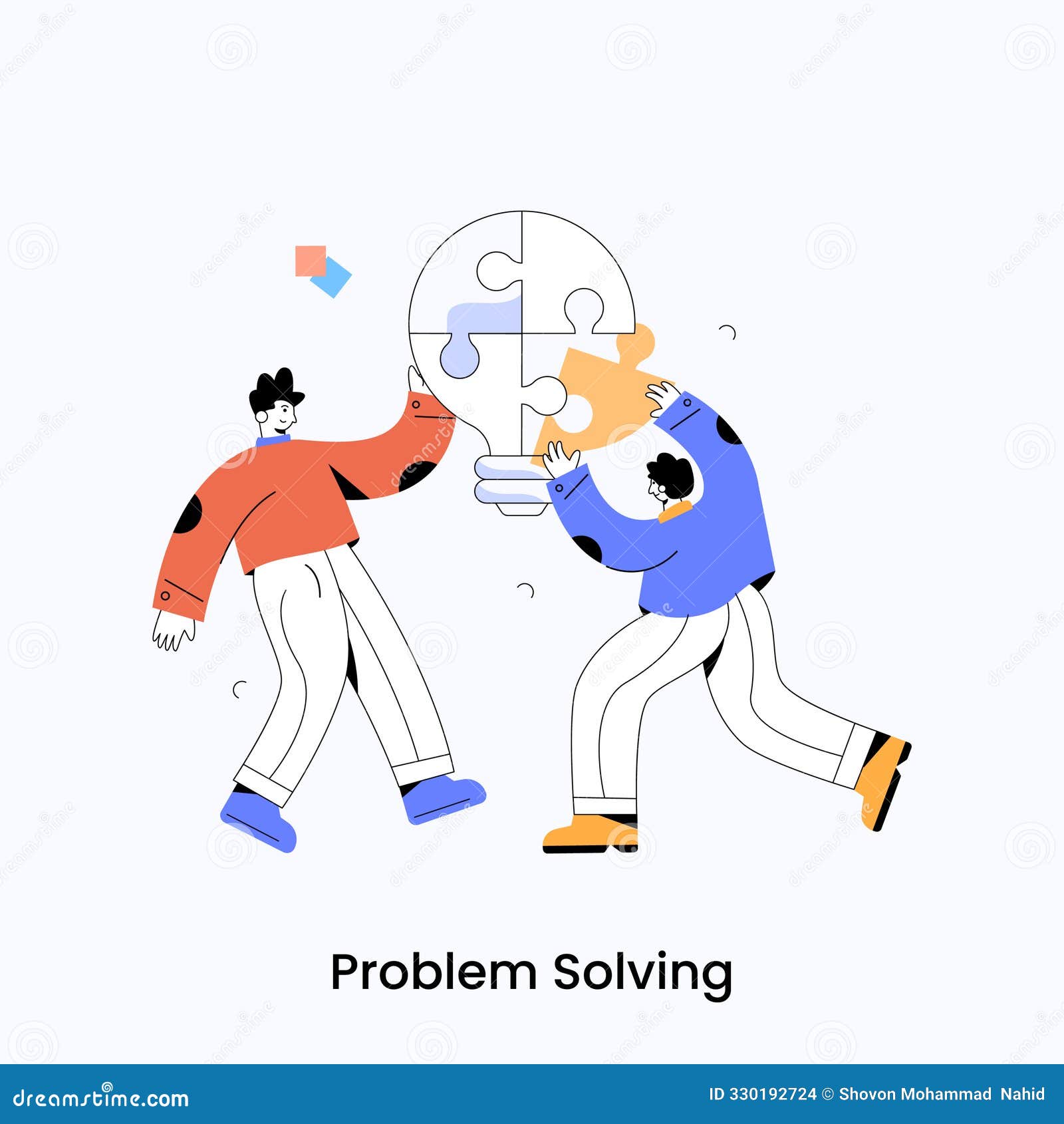 Problem Solving and Critical Thinking Vector Illustration Stock ...