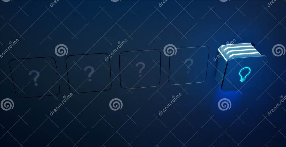 Problem Solving and FAQ Service Concept Stock Illustration - Illustration of buttons, button ...