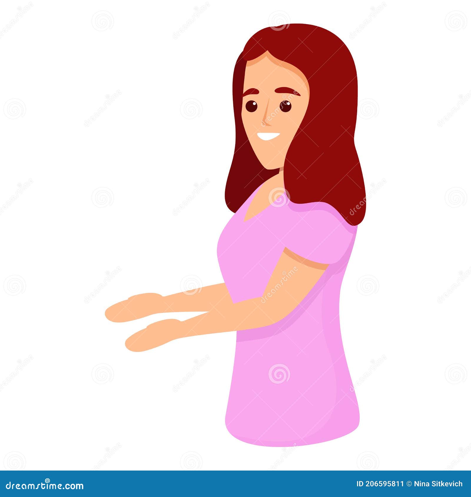 Problem Solving Girl Icon, Cartoon Style Stock Illustration ...