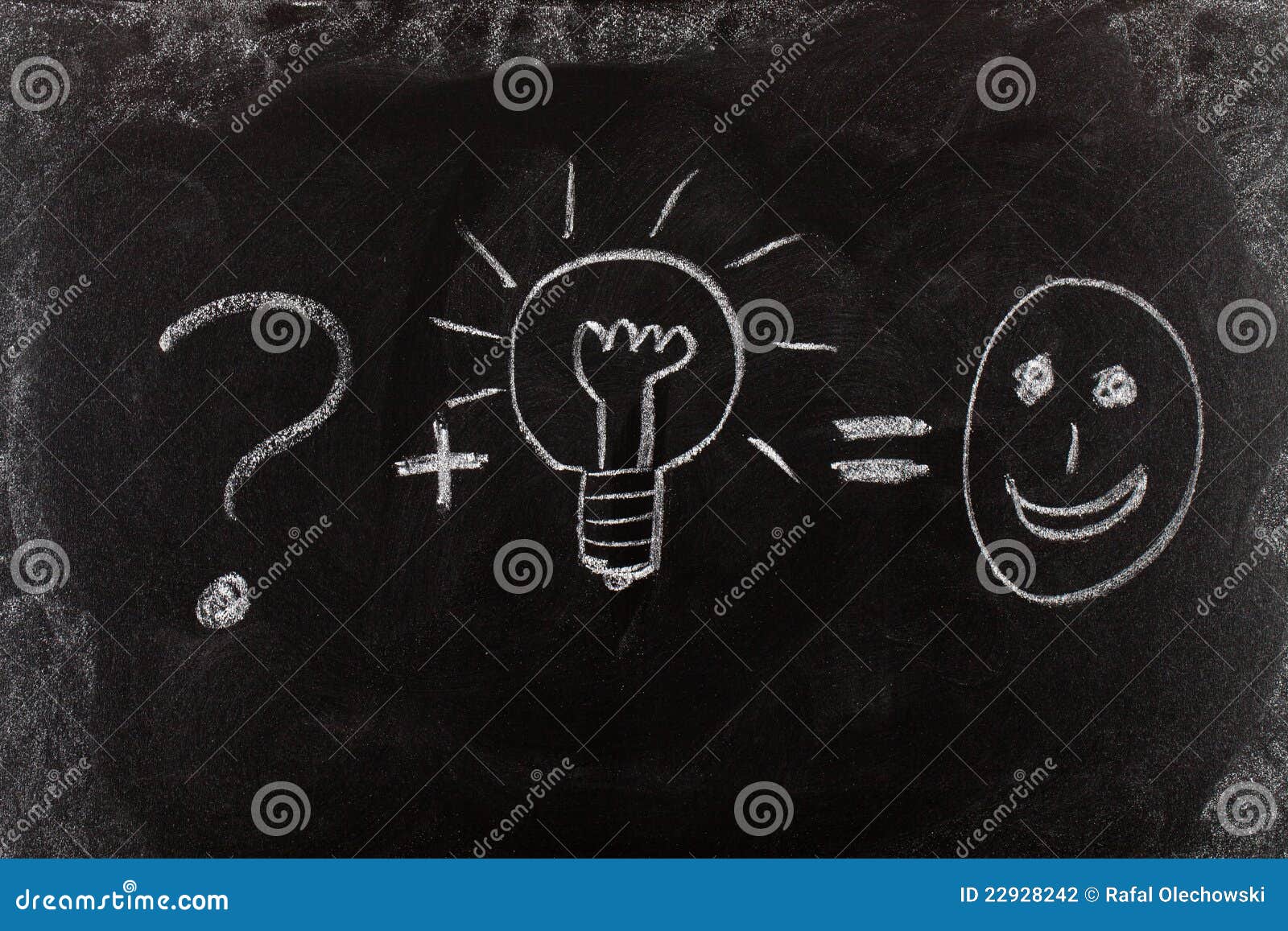 Problem Solving by Good Idea Stock Photo - Image of equation, creative ...