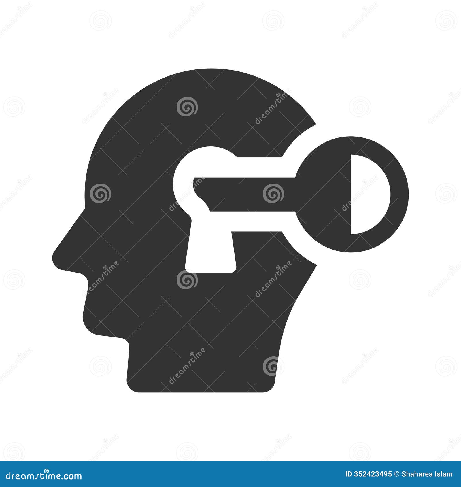 Problem solving icon stock illustration. Illustration of unlock - 352423495