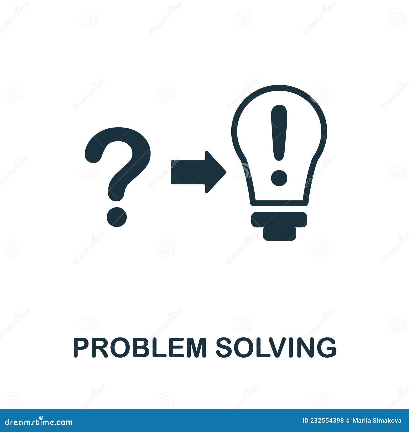 Problem Solving Icon. Monochrome Sign from Creative Learning Collection ...