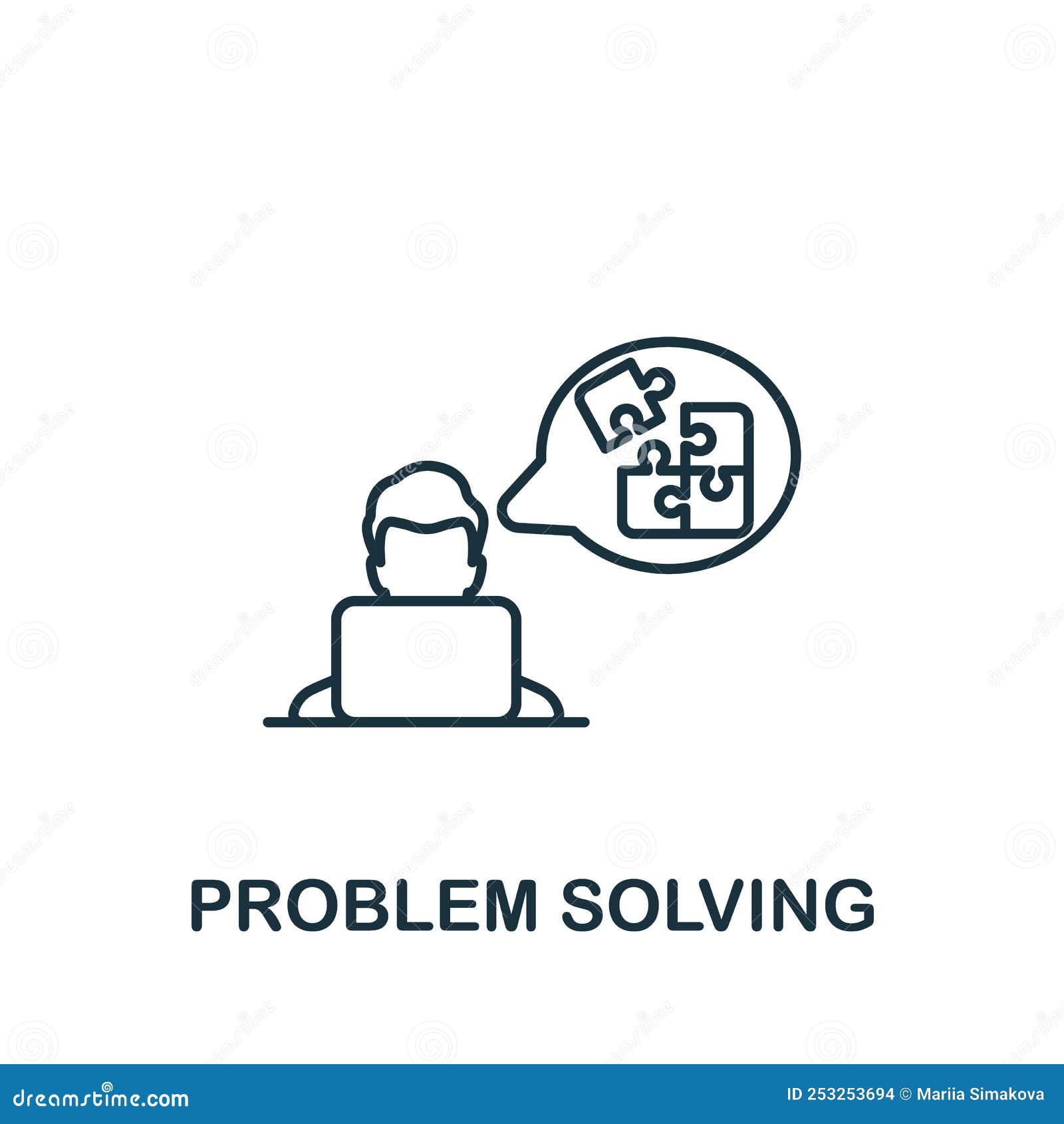 Problem Solving Icon. Monochrome Simple Icon for Templates, Web Design ... Problem Solving Icon. Monochrome Simple Icon for Templates, Web Design ...