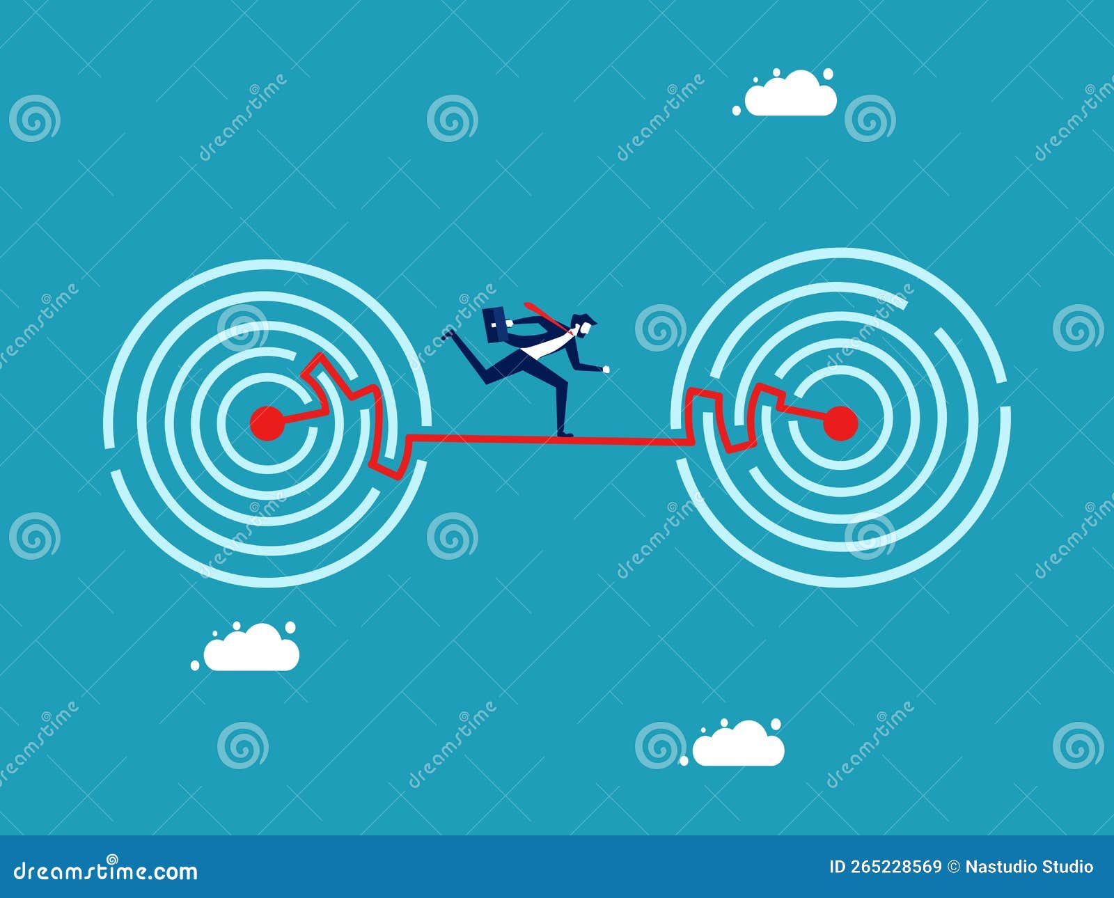 Problem Solving Ideas. Businessman Playing a Maze Solving Game Stock ...