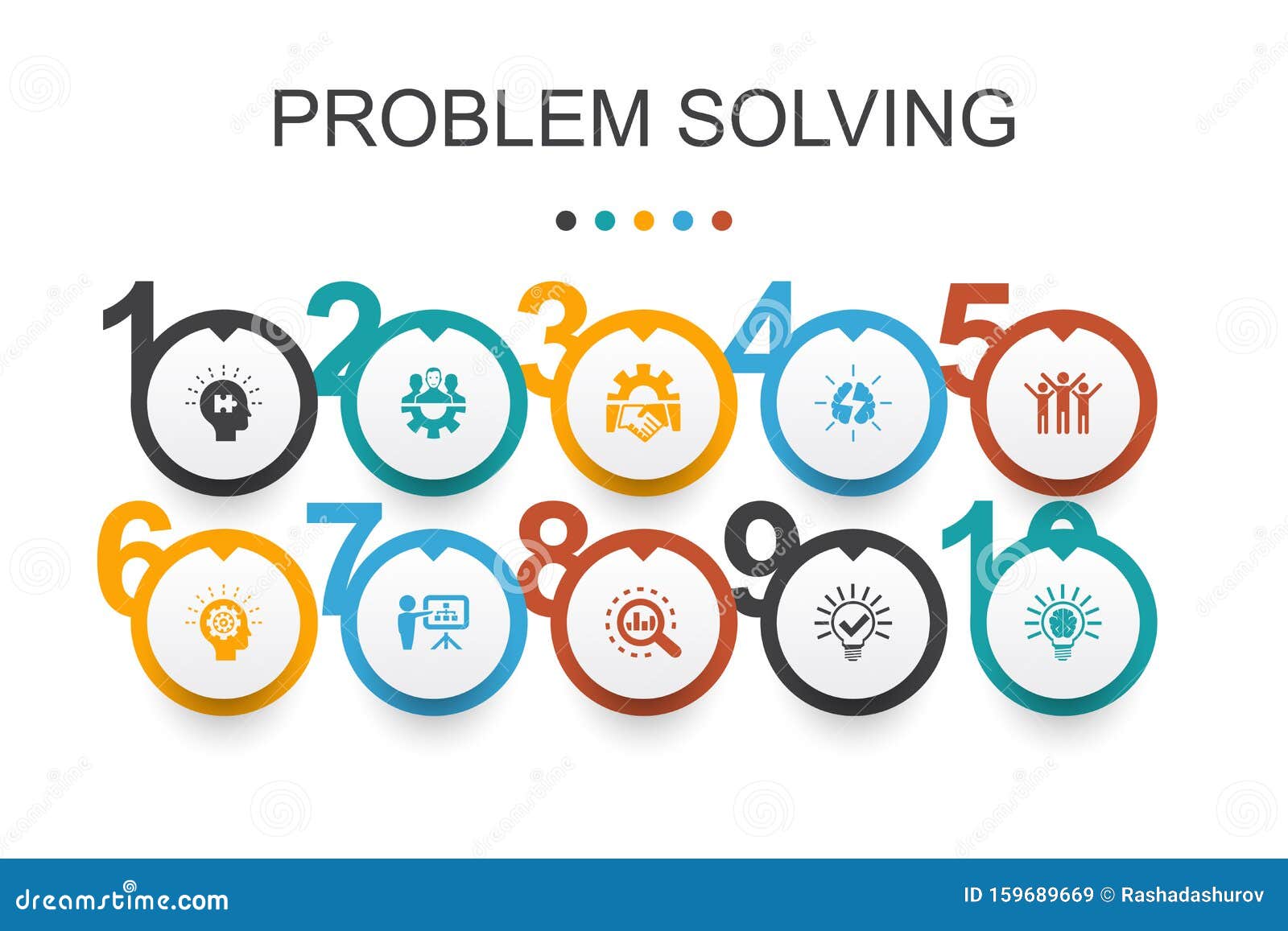 Problem Solving Infographic Design Stock Vector - Illustration of ... Problem Solving Infographic Design Stock Vector - Illustration of ...