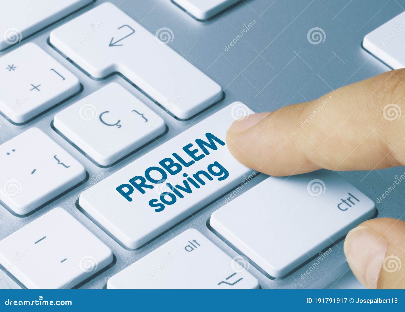 PROBLEM Solving - Inscription on Blue Keyboard Key Stock Image - Image ...