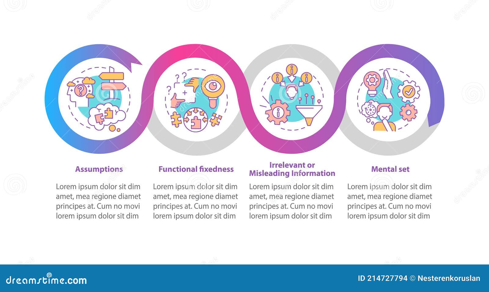 Problem Solving Issues Vector Infographic Template Stock Vector ...