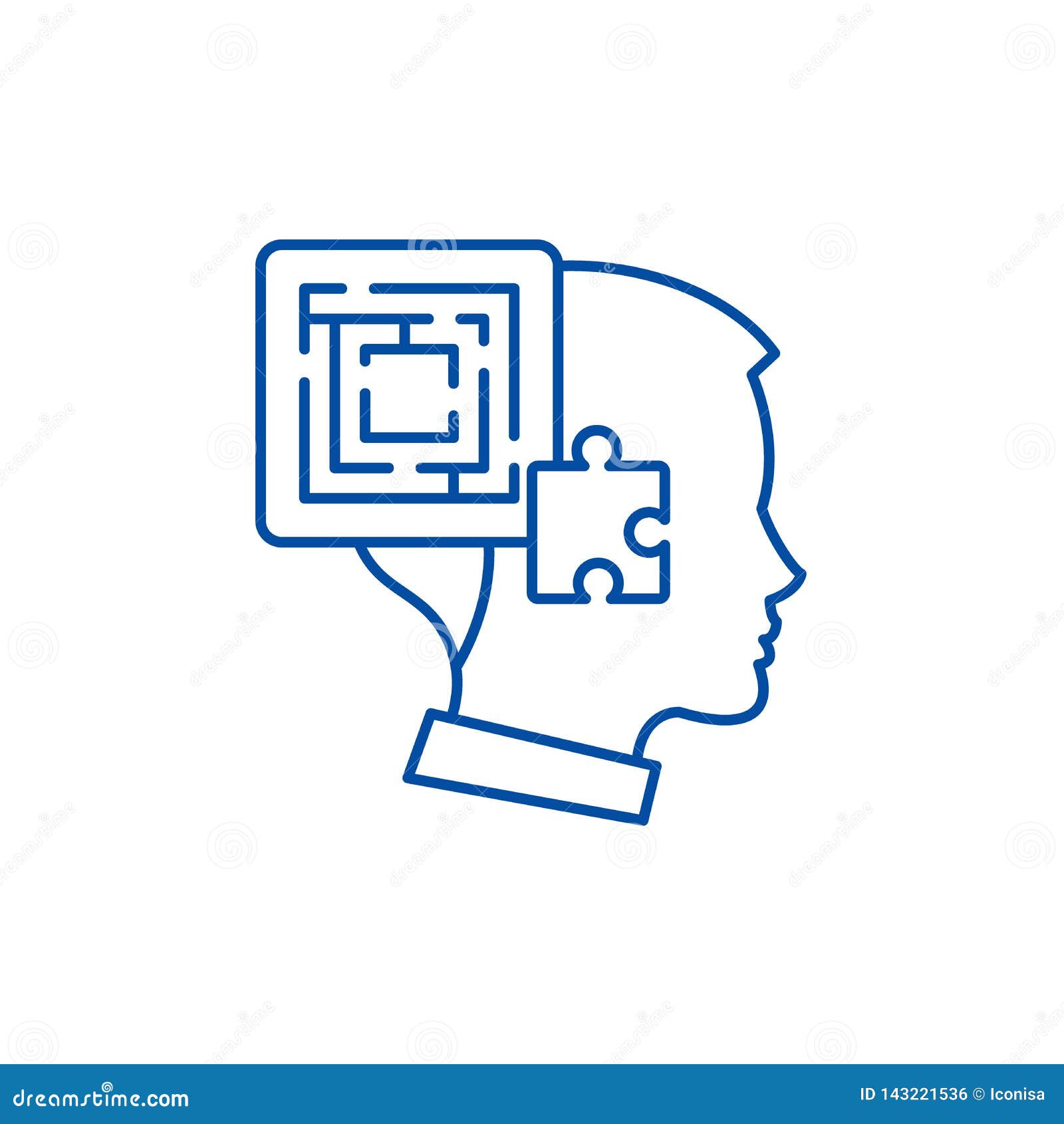 Problem Solving Line Icon Concept. Problem Solving Flat Vector Symbol, Sign, Outline ...