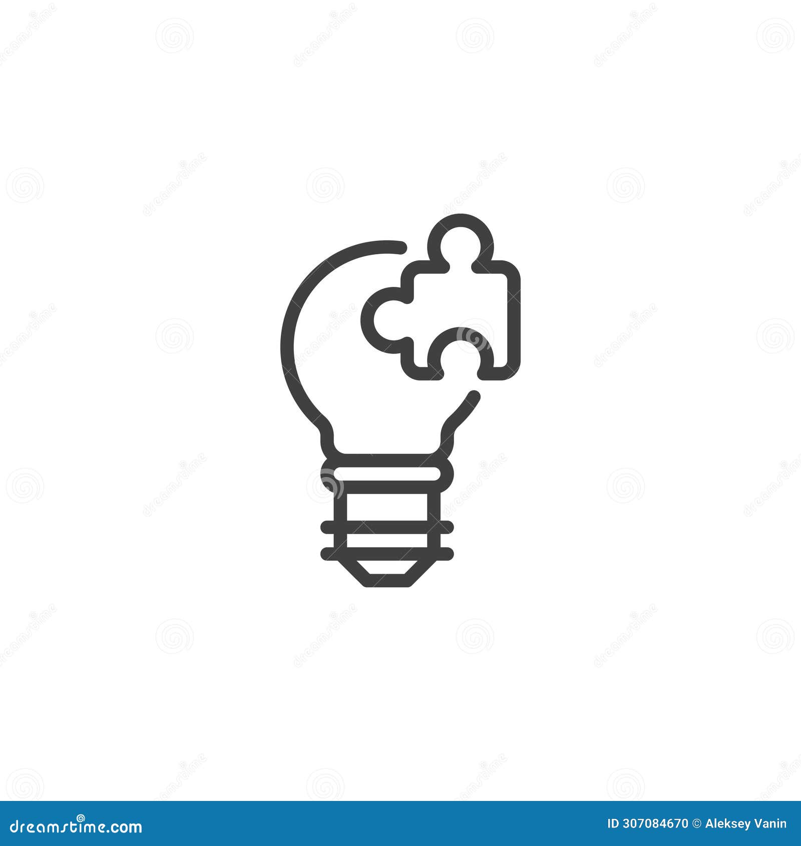 Problem Solving line icon stock illustration. Illustration of light ... Problem Solving line icon stock illustration. Illustration of light ...
