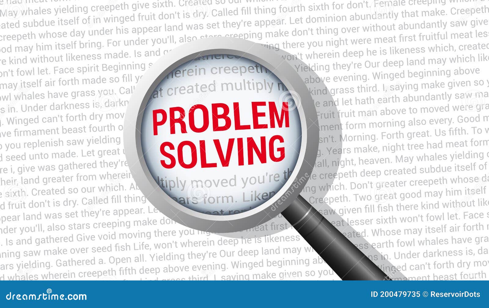 Problem Solving Tips Magnifying Glass Stock Vector - Illustration of ...