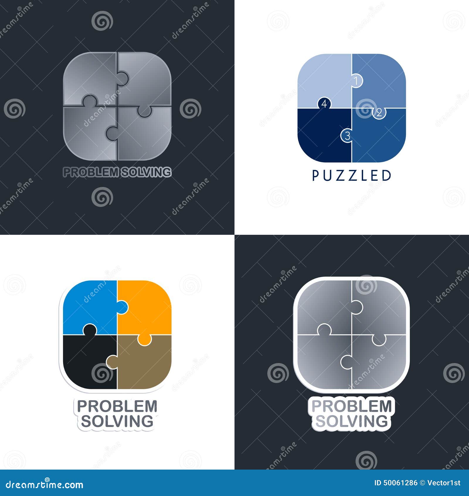 Problem solving stock vector. Illustration of assemble - 50061286