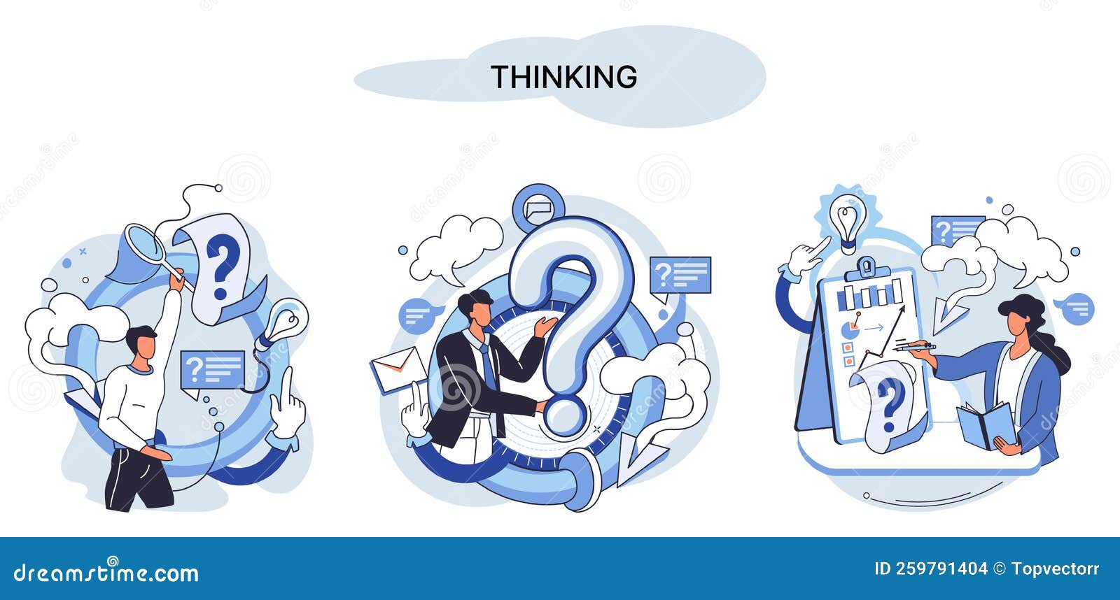 Problem Solving Concept, Woman Wondering or Thinking, Planning or ...