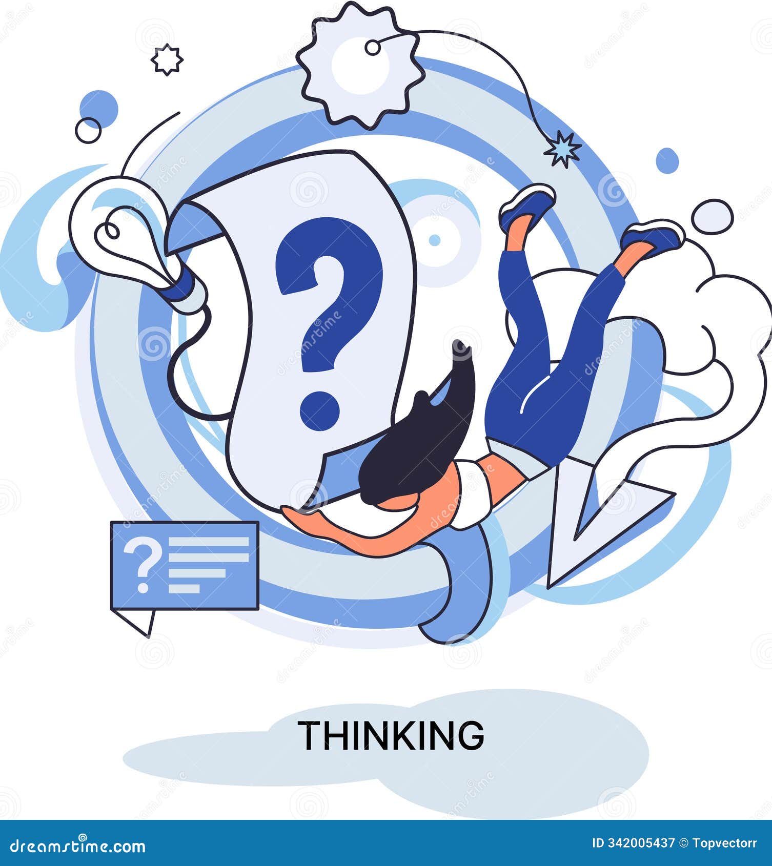 Problem Solving Concept, Woman Wondering or Thinking, Planning or ...