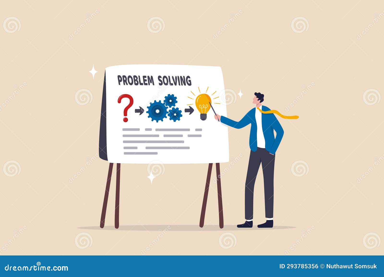 Problem Solving Skill, Idea To Solve Difficulty Challenge, Process or Procedure To Fix Problem ...