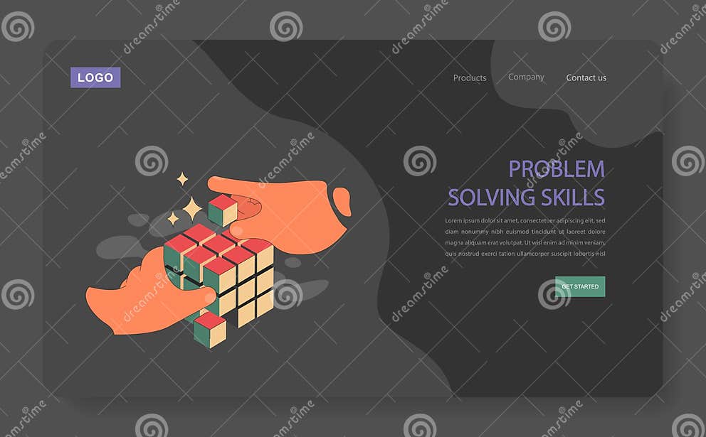 Problem-Solving Skills. stock vector. Illustration of flat - 313299678