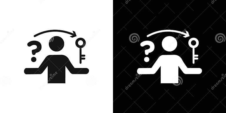 Problem Solving Skills Icon Flat Vector Set Outline Stock Vector ...