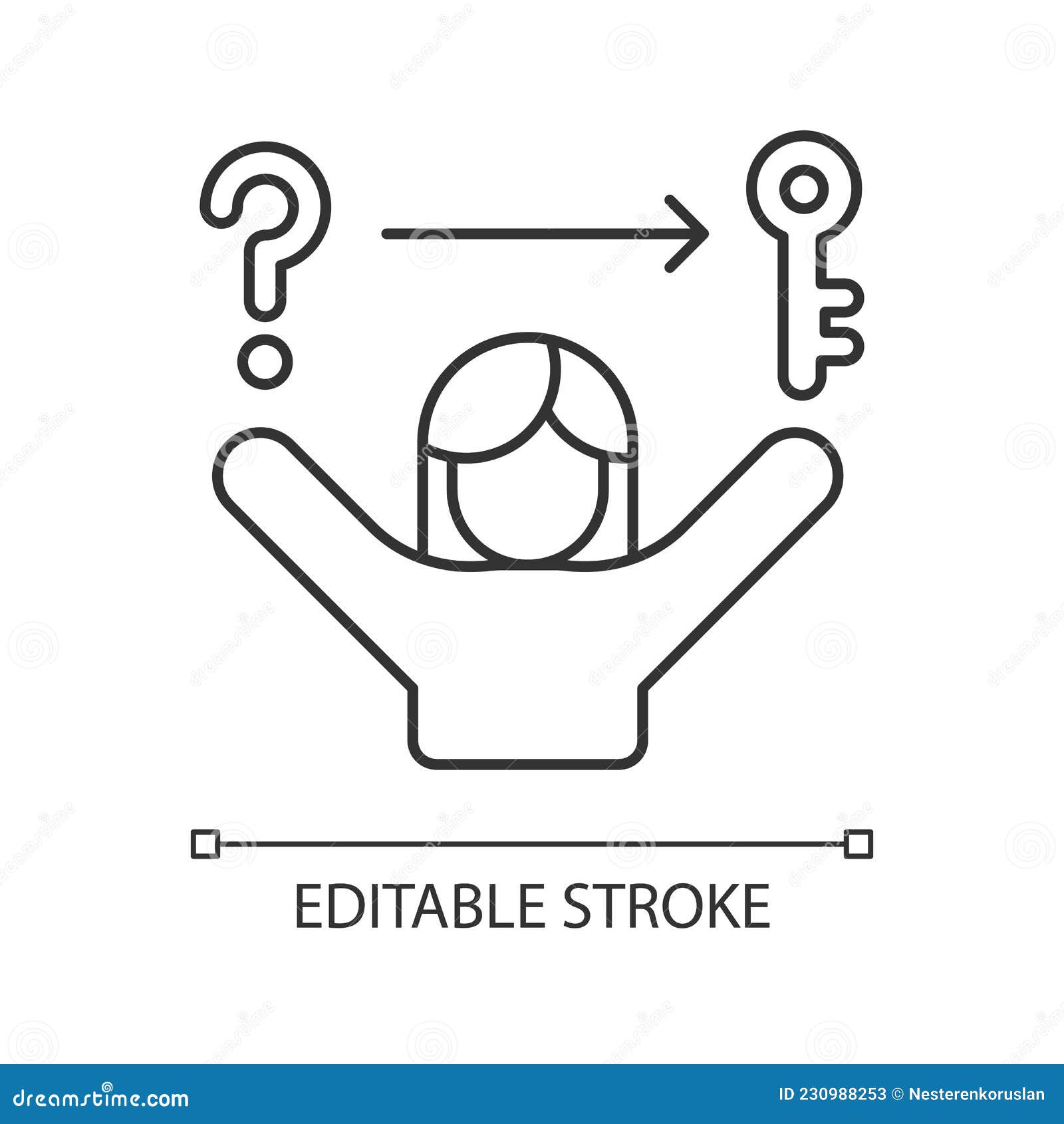 Problem Solving Skills Linear Icon Stock Vector - Illustration of ...