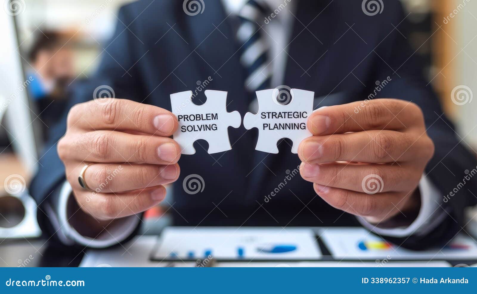 Problem Solving and Strategic Planning, Puzzle Pieces in Hands of ...