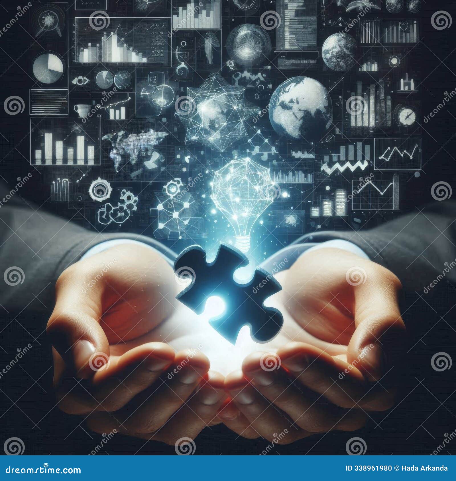 Problem Solving and Strategic Planning, Puzzle Pieces in Hands of ...