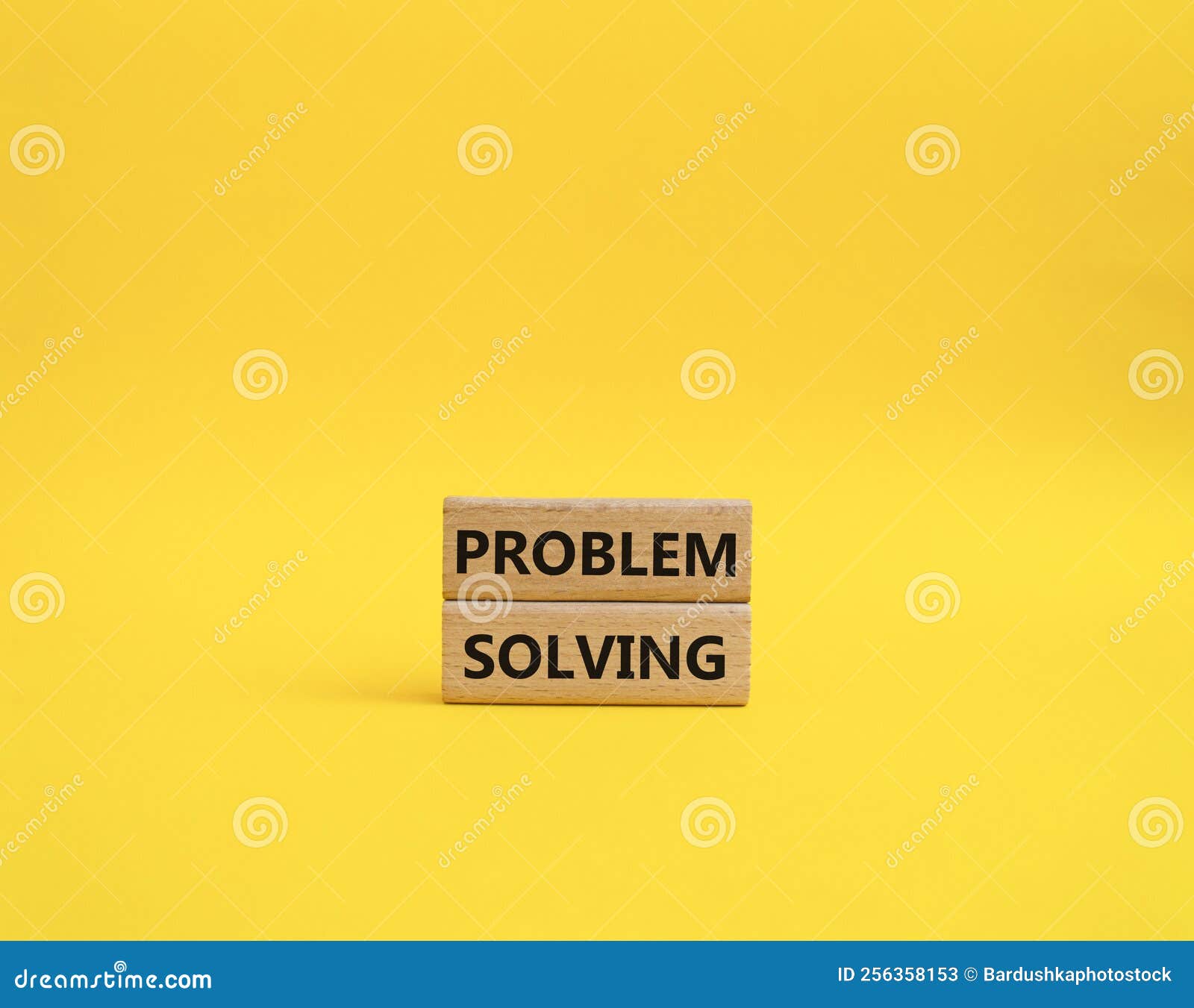 Problem Solving Symbol. Concept Word Problem Solving on Wooden Blocks ...