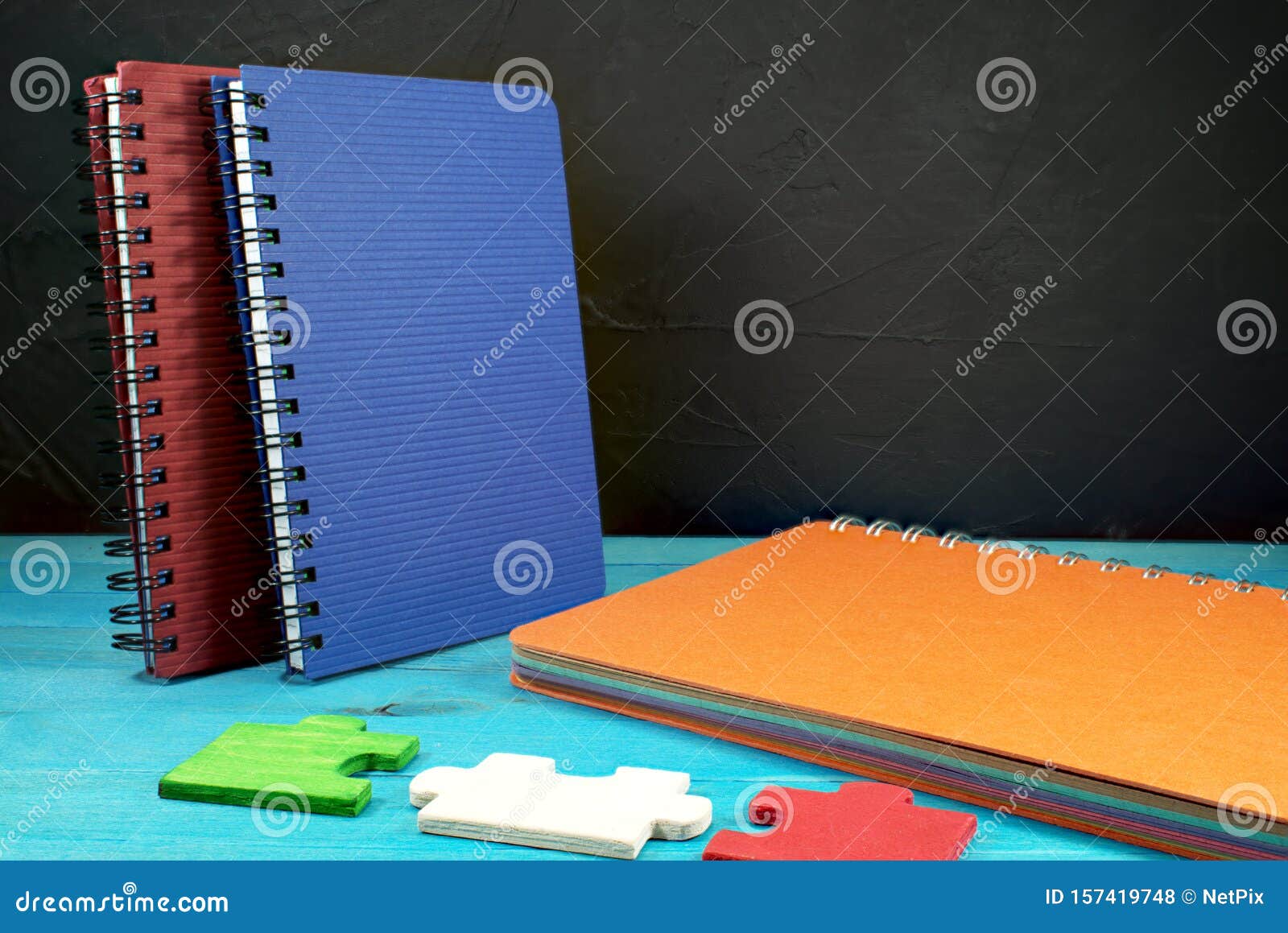 Problem Solving and Teamwork Concept Stock Photo - Image of notebooks ...