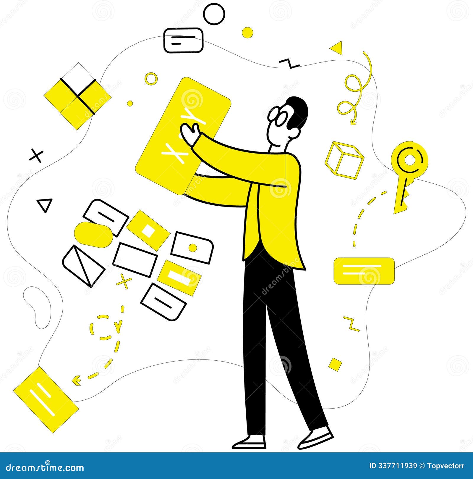 Problem Solving. Decision-making is Compass Guiding Journey Problem ...