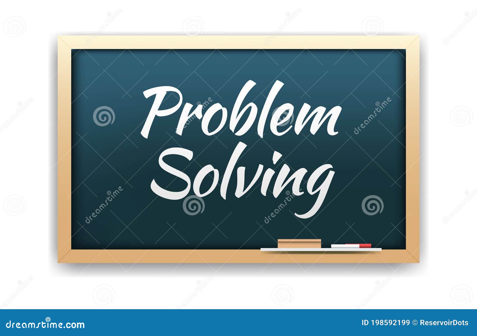 Problem Solving Word Chalkboard Stock Vector - Illustration of service ...