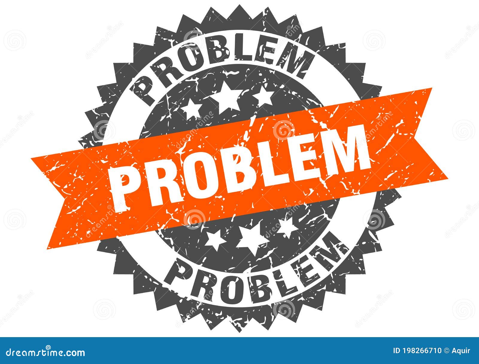 Problem Stamp. Problem Grunge Round Sign Stock Vector - Illustration of ...