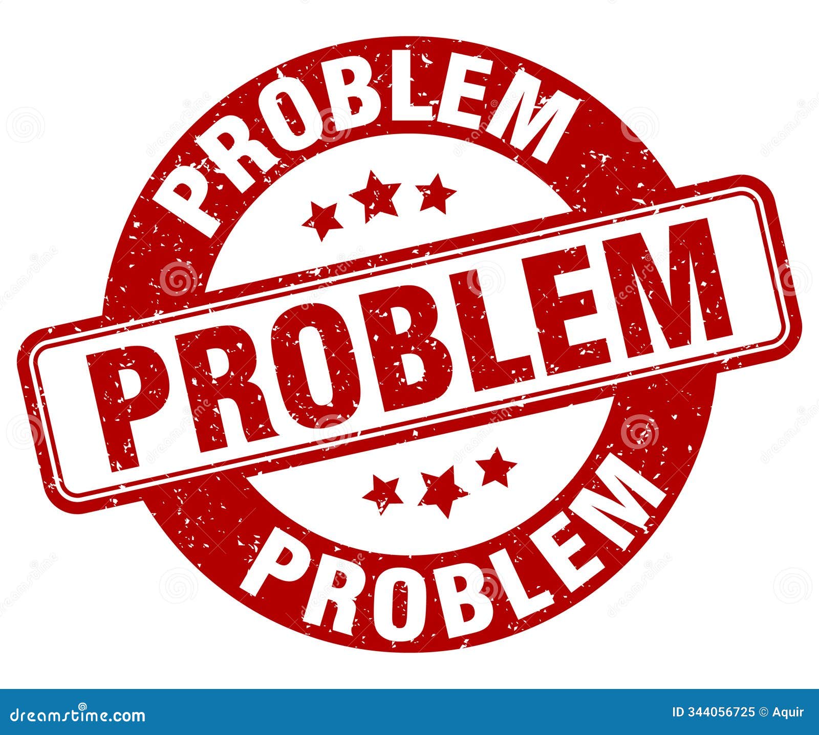 Problem Stamp. Problem Label. Round Grunge Sign Stock Vector ...