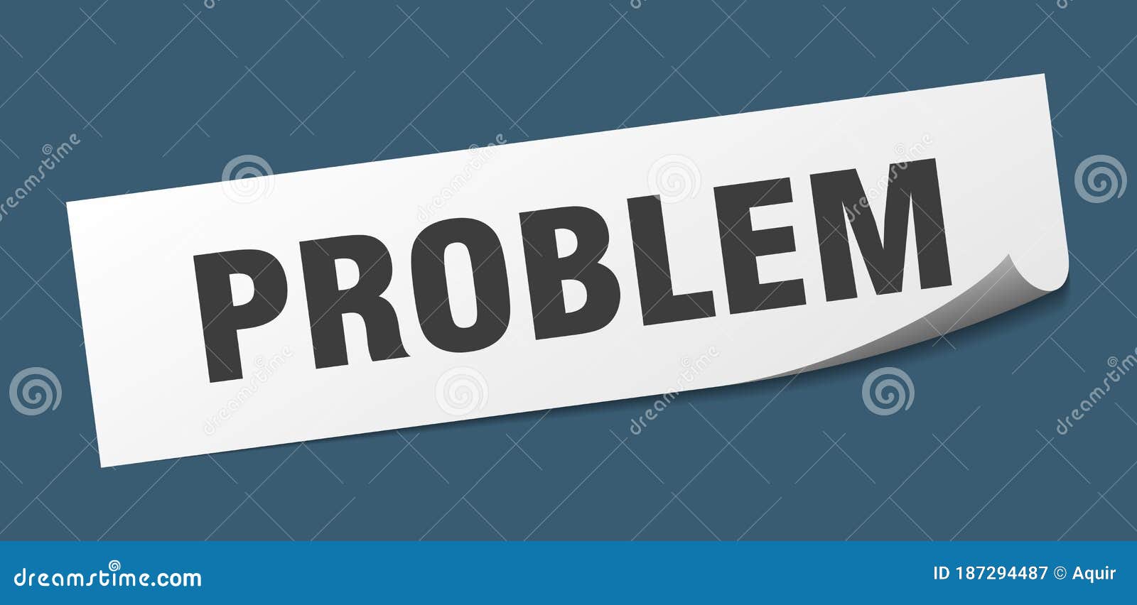 Problem Sticker. Problem Square Isolated Sign Stock Vector ...